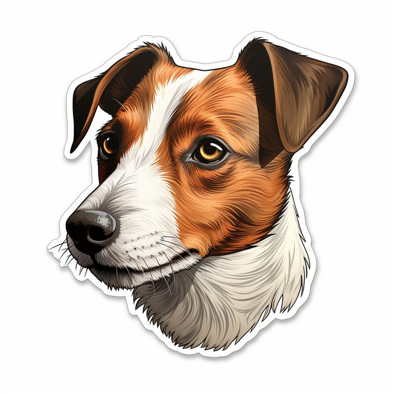 Jack Russell Terrier Car Decal Dog Sticker - Etsy