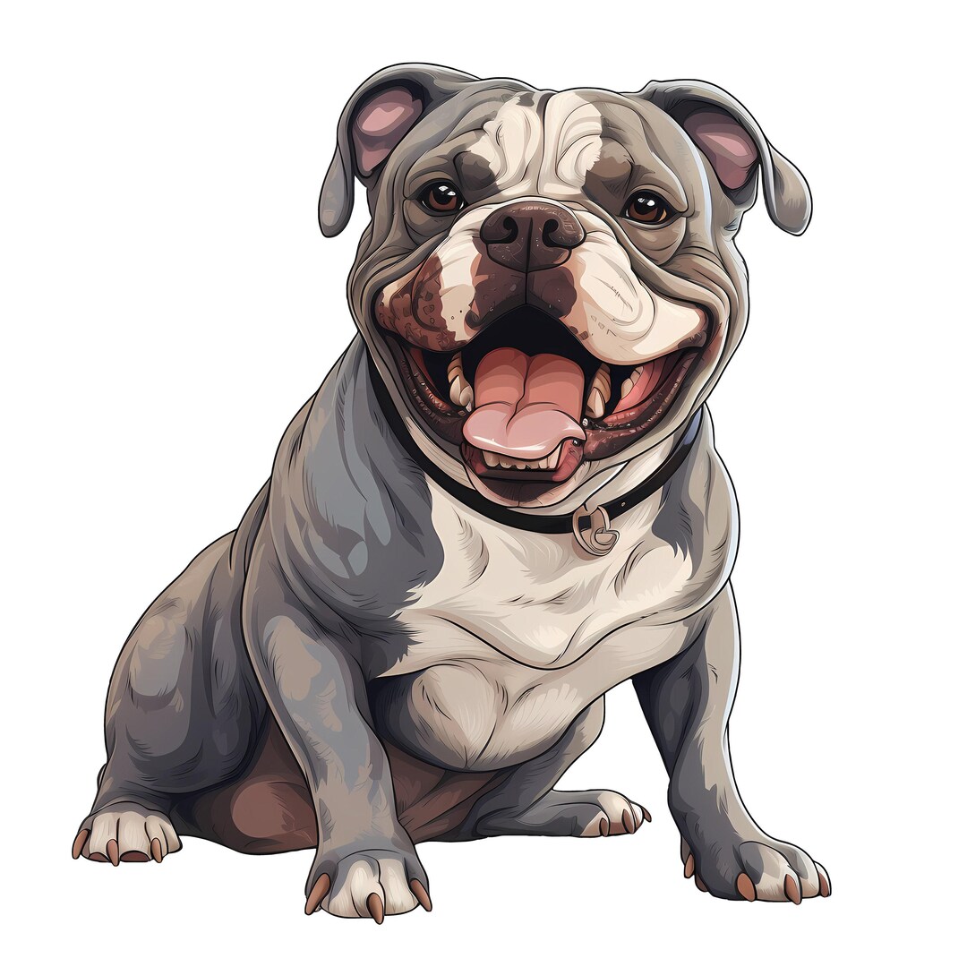 2X American Bully Car Stickers – Weatherproof Dog Stickers in a Set for ...
