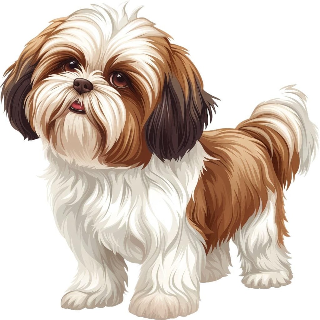 Shih Tzu Car Sticker – Weatherproof Dog Sticker for Car Window Laptop ...