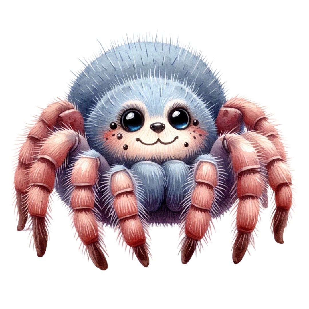 Funny Watercolor Giant Spider Sticker Multipack 9 X 9 Cm Humorous ...