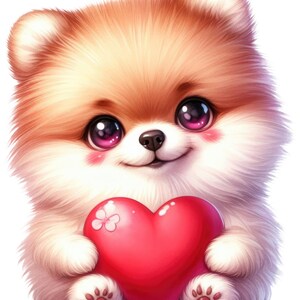 Cute Dog Hugging Heart Car Sticker Dog Sticker - Etsy