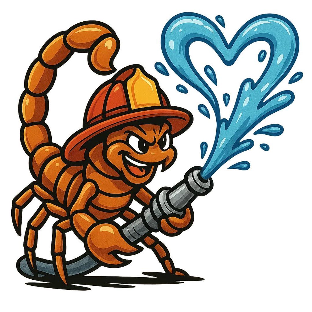 5X Funny Cartoon Scorpion Sticker Watercolor Funny Scorpion Sticker ...