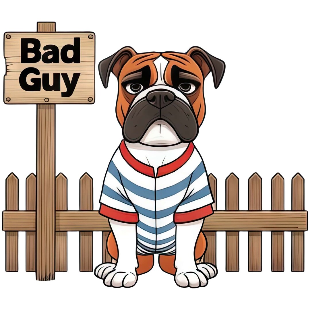 2X Cute Villain Dogs in Prison Pajama Car Sticker Dog Sticker - Etsy