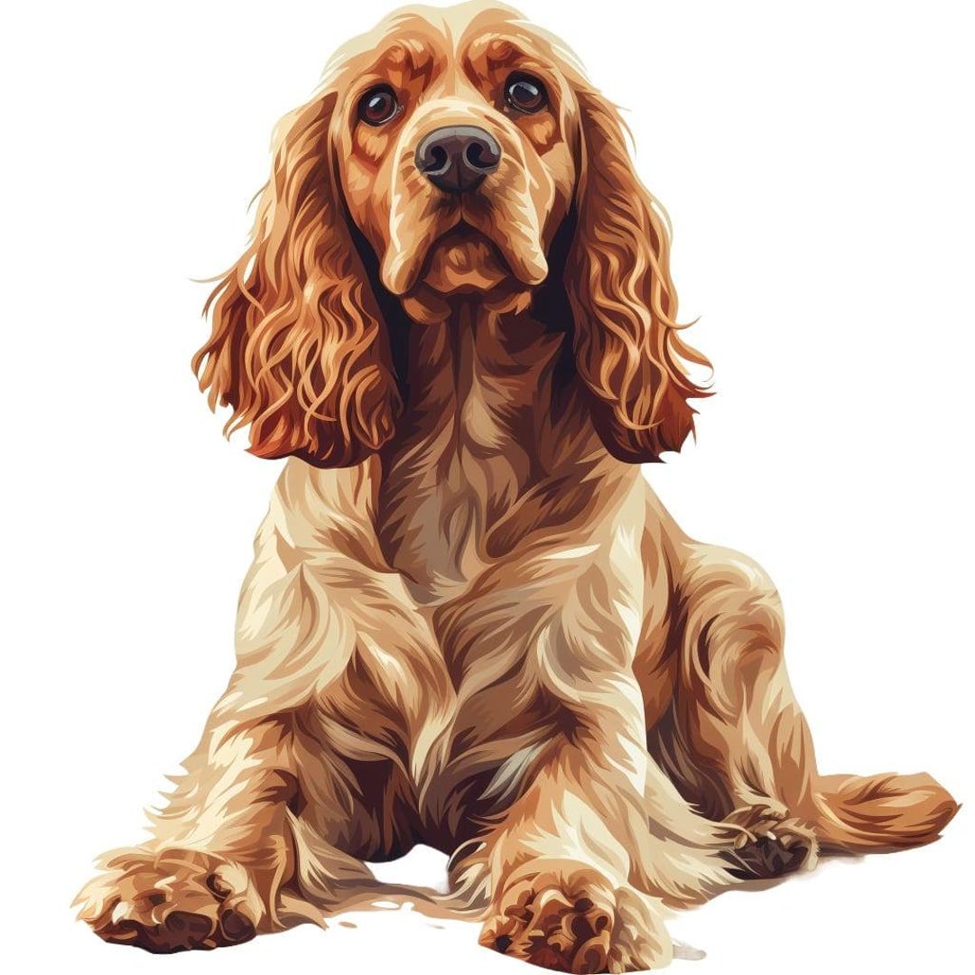 English Cocker Spaniel Car Sticker – Weatherproof Dog Sticker for Car ...