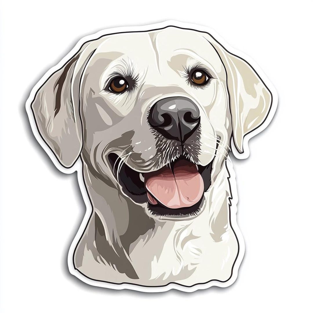 Car Sticker Labrador Sticker Weatherproof Outdoor Vinyl Sticker ...