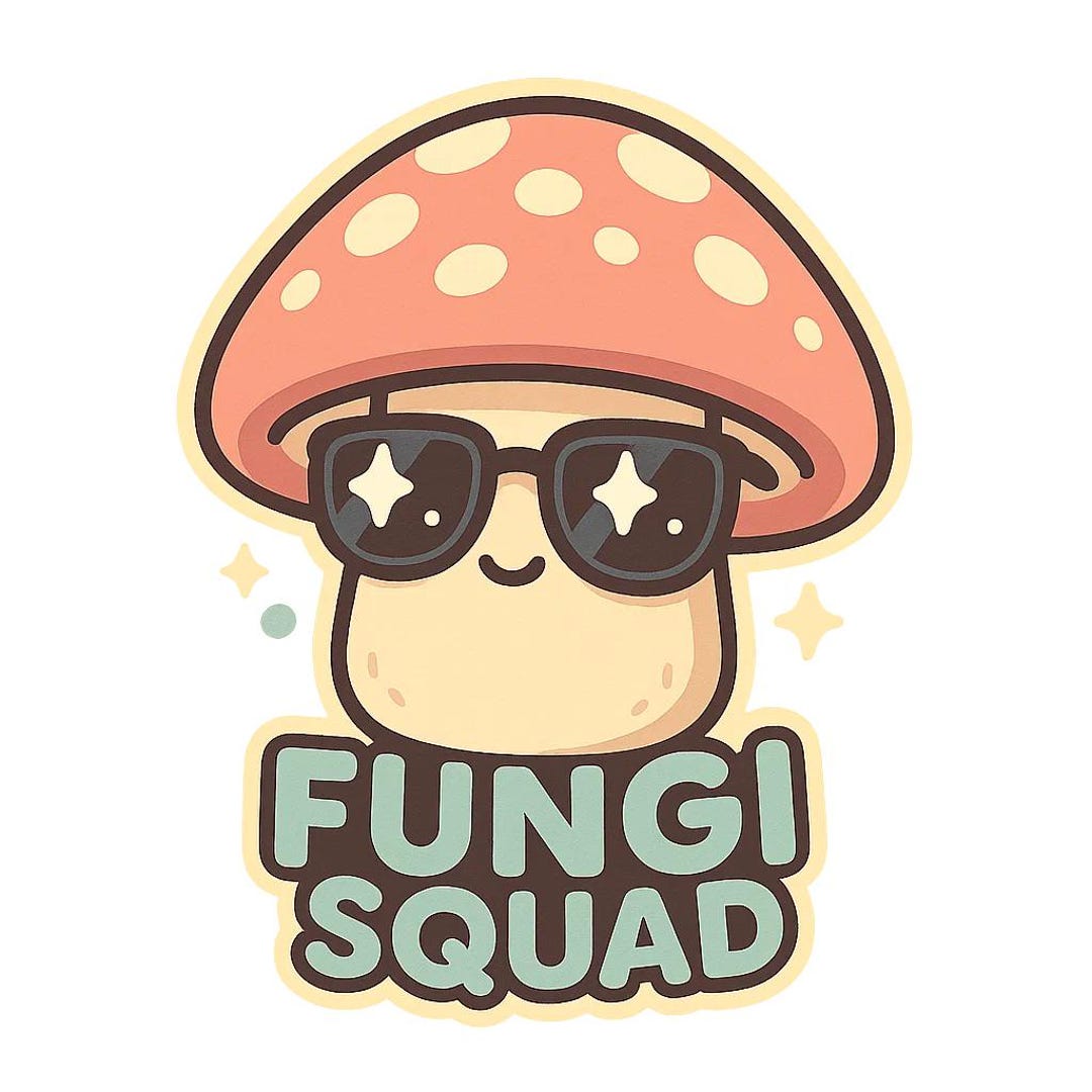 Vegan Mushroom Sticker | Funny Fungi Sticker | Vegan Humor Sticker ...