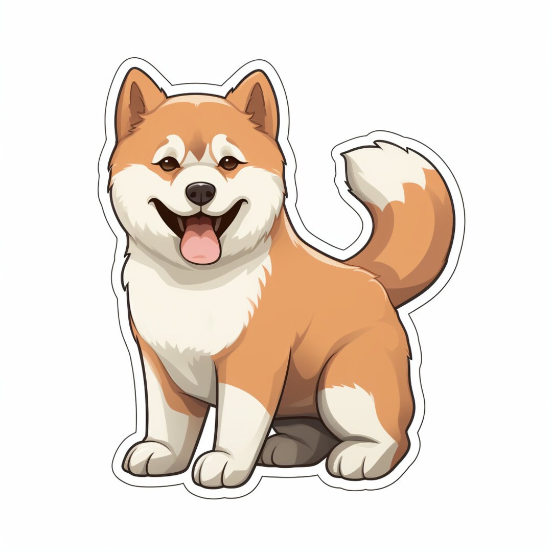 Akita Inu Car Decal Dog Sticker - Etsy