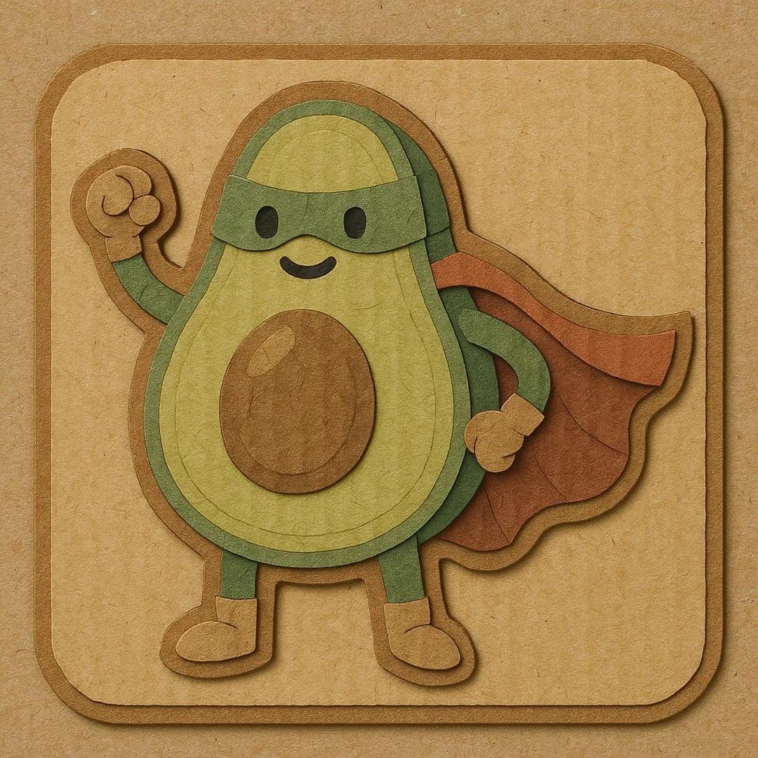 Avocado as a Superhero With a Cape – Funny Car Sticker – Weatherproof ...