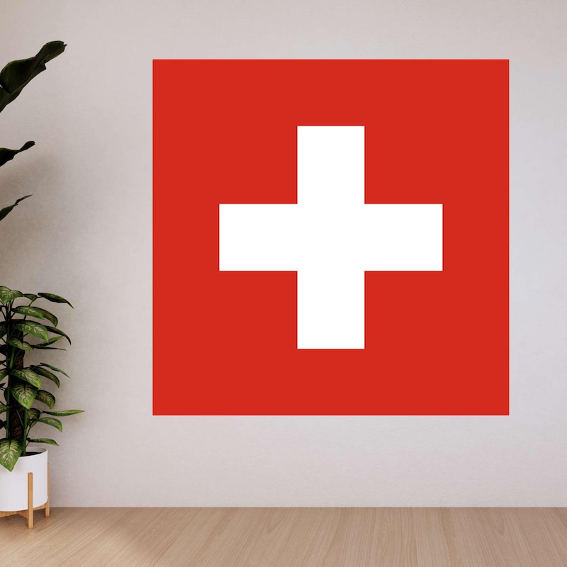 Swiss Cross Decal - Etsy