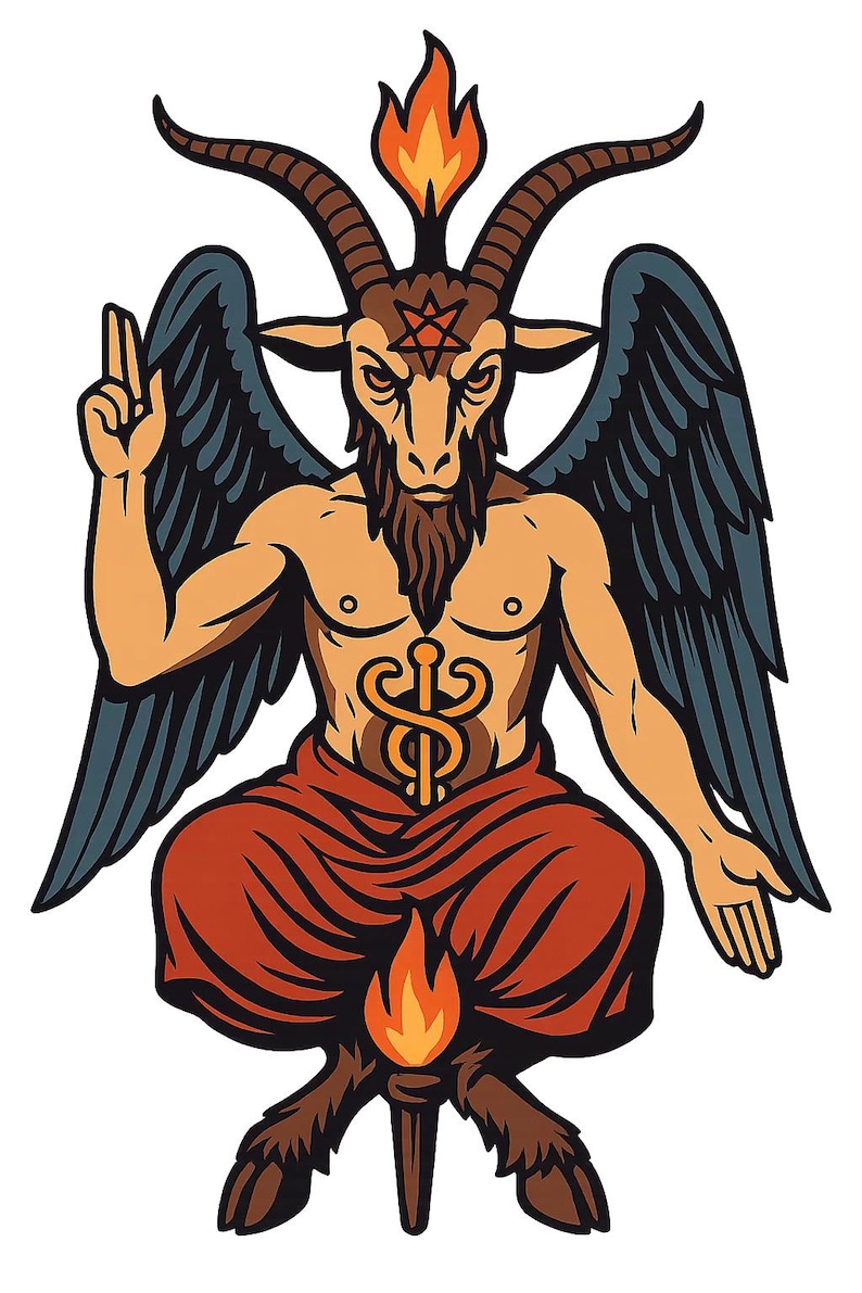 Baphomet Sticker, Car Sticker. Attention! Shipping in a Folded Envelope ...