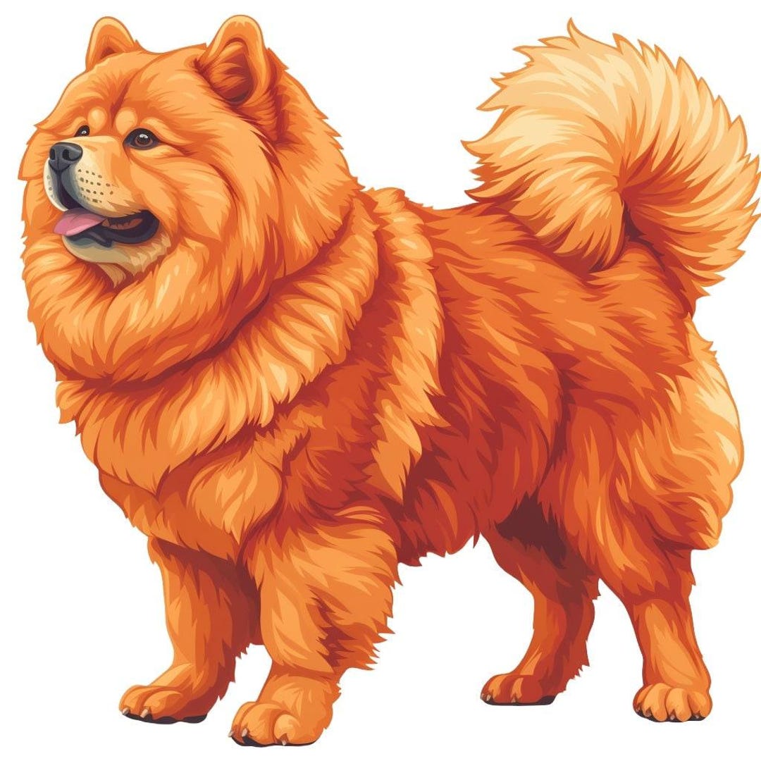 2X Chow Chow Car Stickers – Weatherproof Dog Stickers for Car Window ...