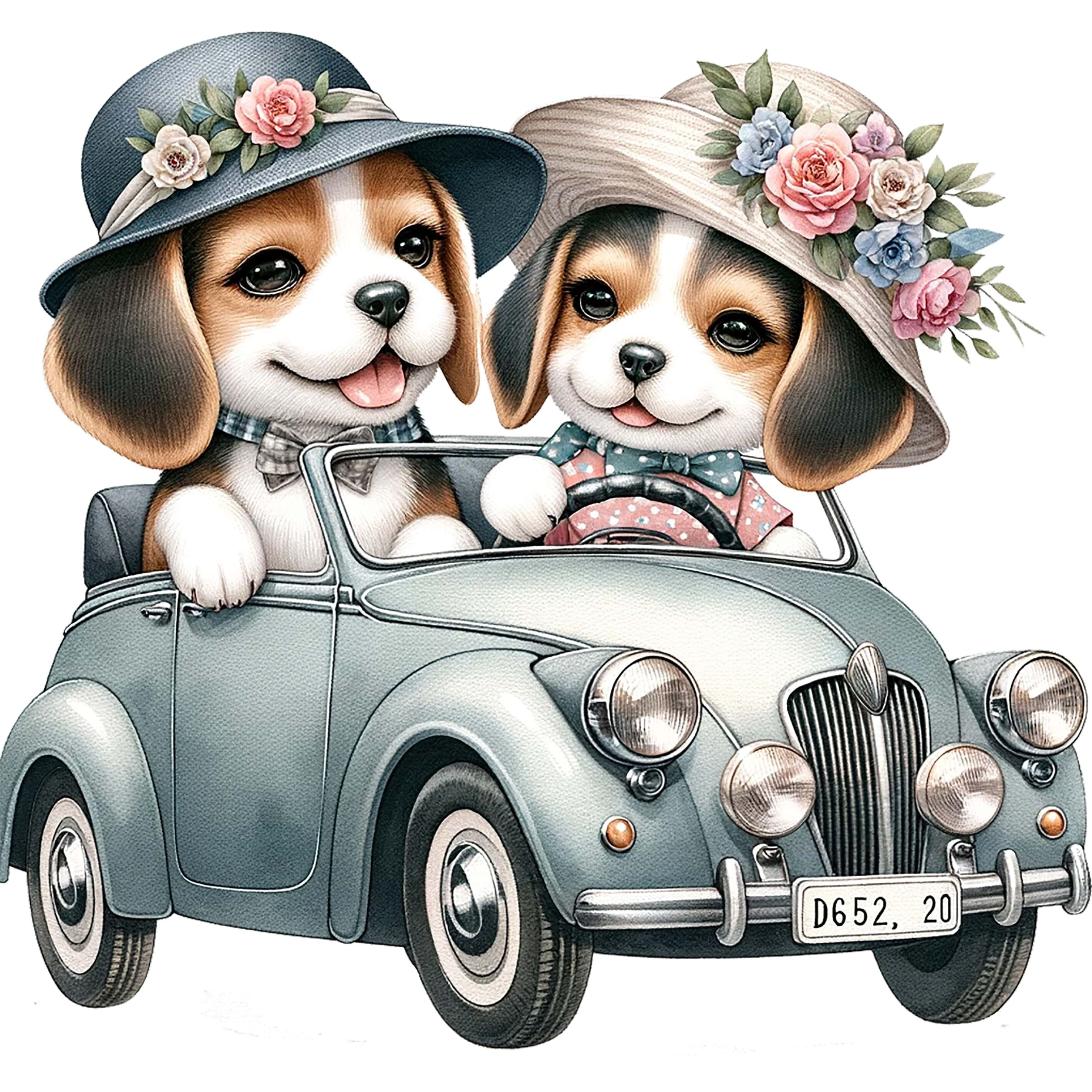 Beagle Dog Car Sticker Dog Sticker - Etsy