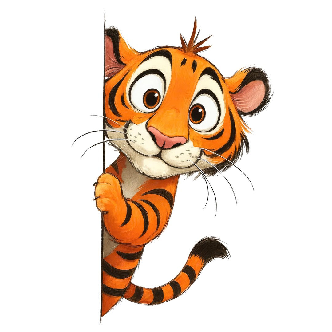 Cute Tiger Sticker – Funny Cartoon Tiger Sticker for Car, Laptop or ...