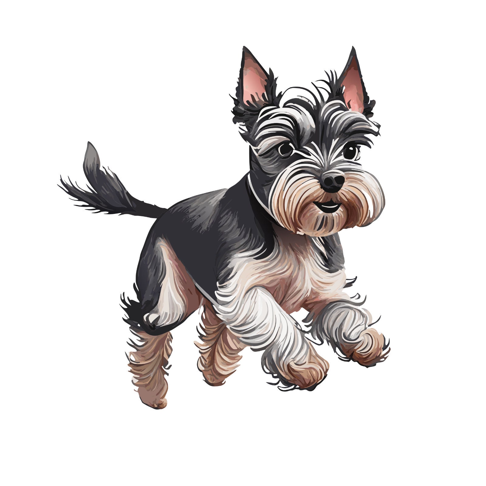 Miniature Schnauzer Car Sticker Dog Sticker - Etsy