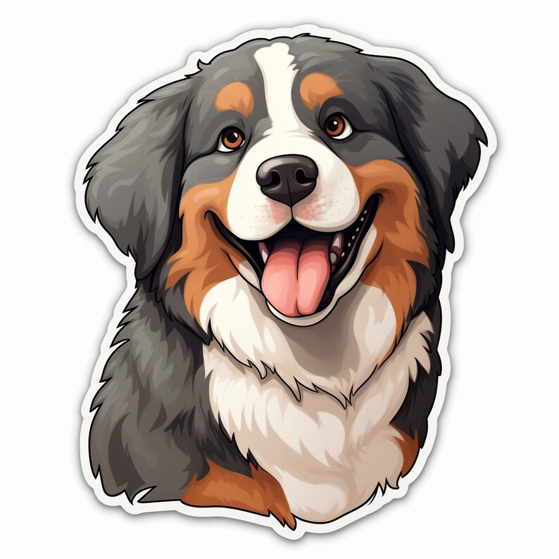 Bernese Mountain Dog Car Decal Dog Sticker - Etsy