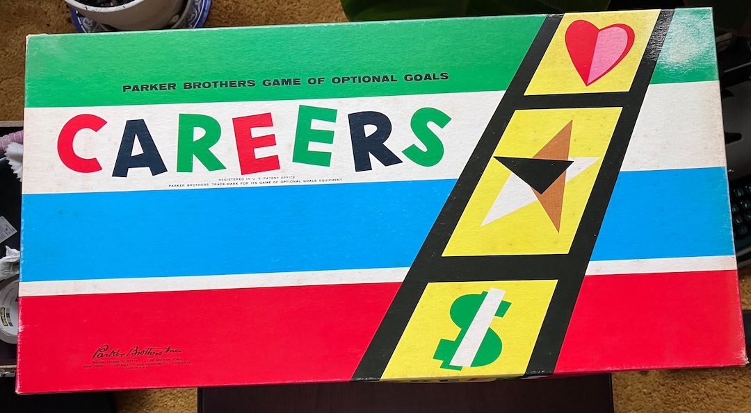 Vintage careers Board Game Complete With Dice Pieces - Etsy