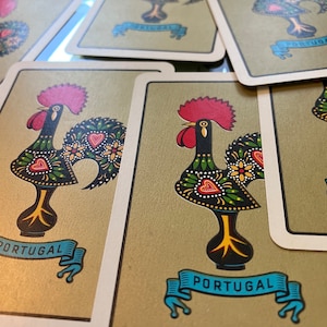 Vintage Portugal Rooster Playing Cards 1970s Litografia MAIA Cartas De ...