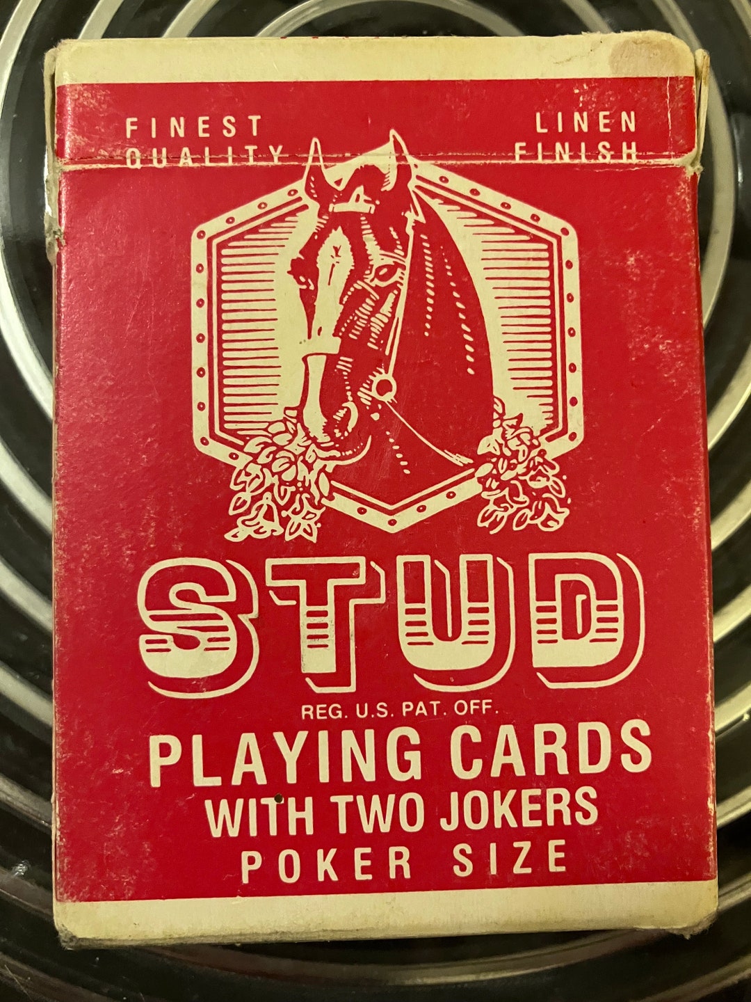Vintage “stud” Walgreens Playing Cards With Linen Finish, Poker Size ...