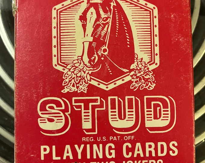 Vintage “stud” Walgreens Playing Cards With Linen Finish, Poker Size ...