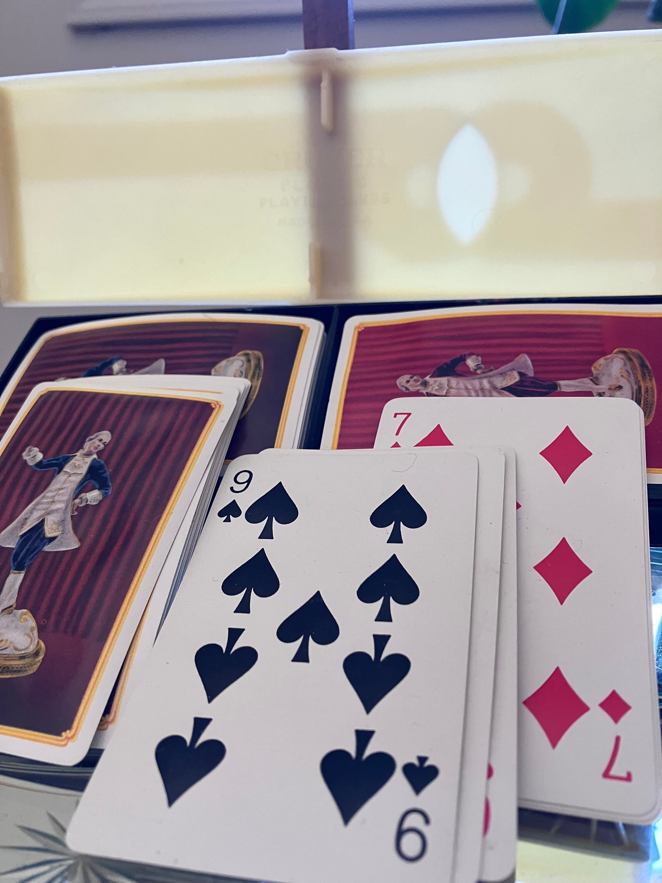 Vintage Art-deco Cream Bakelite Box Set of CRUVER Plastic Playing Cards ...