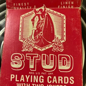 Vintage stud Walgreens Playing Cards With Linen Finish, Poker Size, Two ...