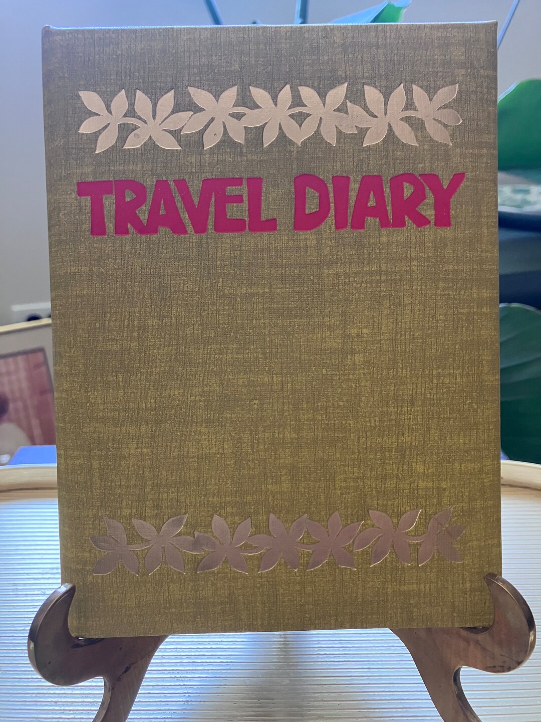 Vintage Travel Diary 1971 Travelog Blank Pages Illustrations Dolli ...
