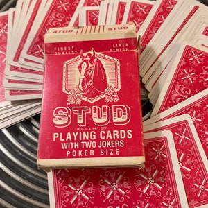 Vintage stud Walgreens Playing Cards With Linen Finish, Poker Size, Two ...