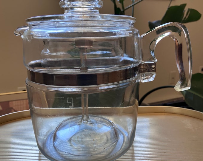 Pyrex Retro Flameware Glass Coffee Pot Percolator Model 7759b—9-cup ...