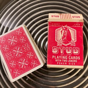 Vintage stud Walgreens Playing Cards With Linen Finish, Poker Size, Two ...
