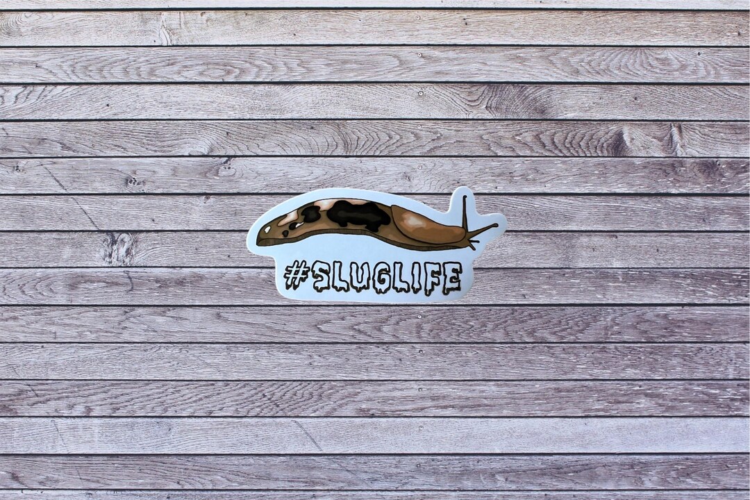 Slug Sticker, Slug Life Sticker, Water Bottle Sticker, Laptop Sticker ...