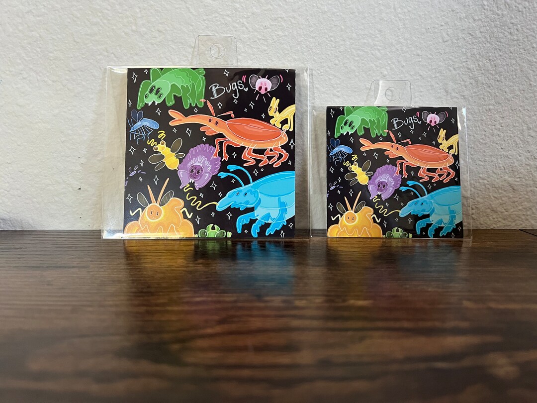 Bug Art Print, Insect Art Print, Bug Wall Art, Colorful Wall Art ...