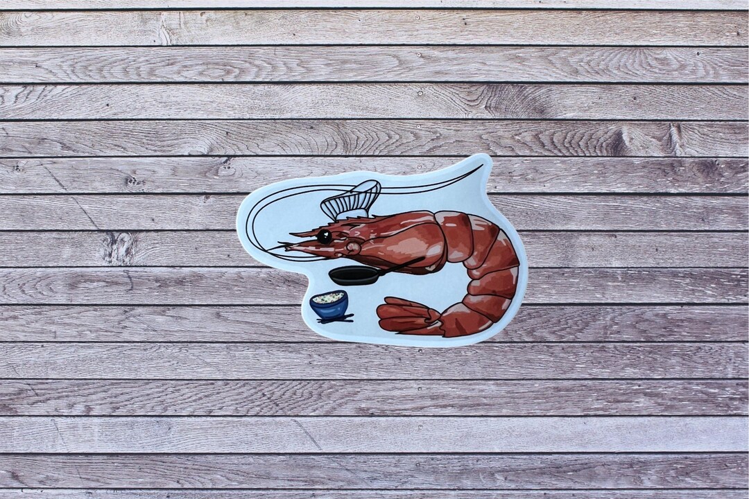 Shrimp Fried Rice Sticker, Water Bottle Sticker, Laptop Sticker ...