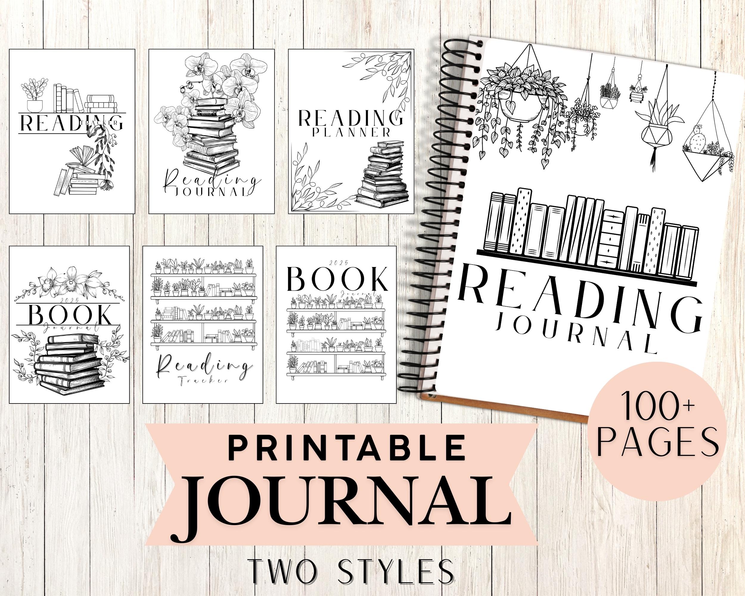 Reading Planner Printable, Reading Journal PDF, Book Reading Journal ...