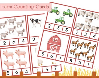 Farm Identification Cards for Preschool - Etsy