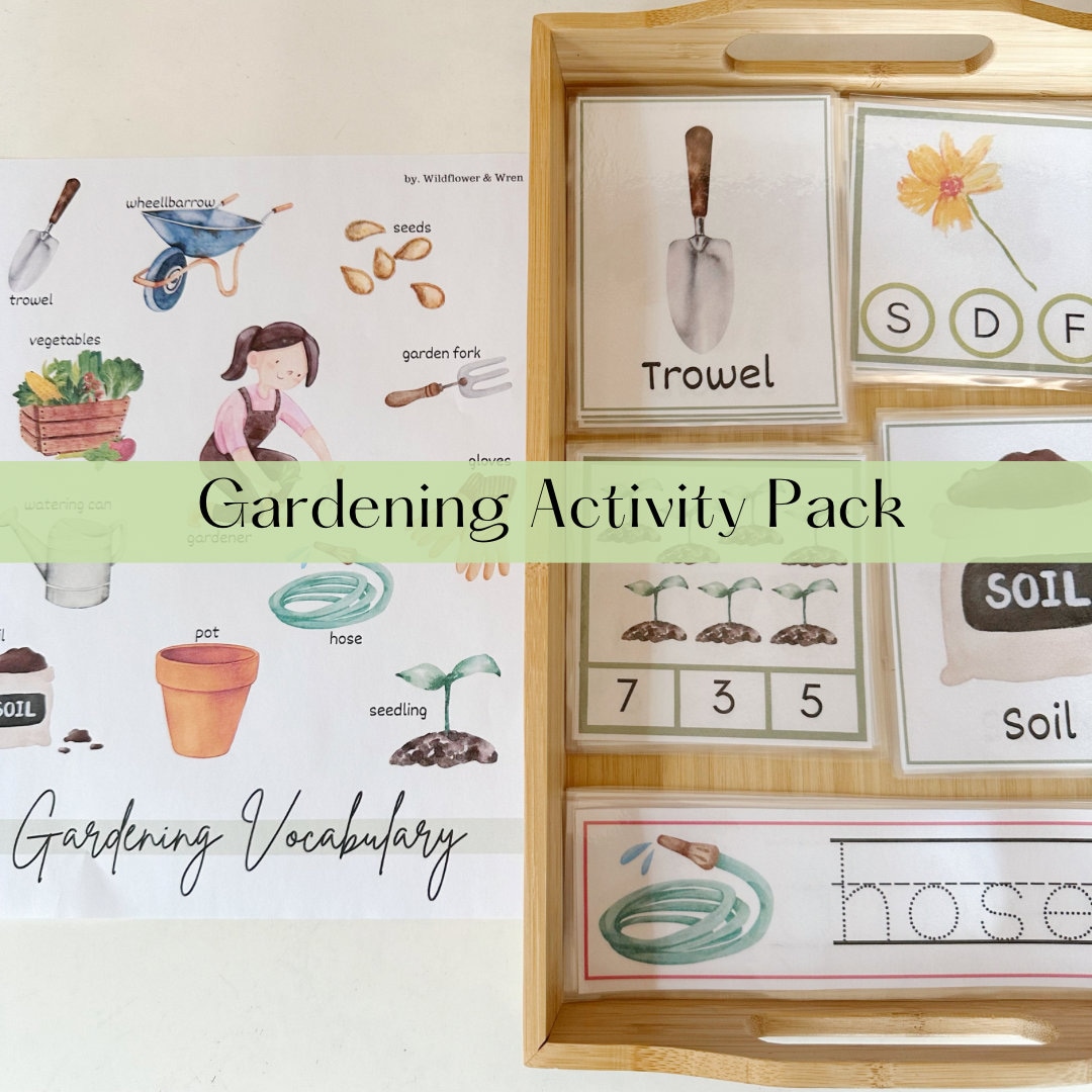 Preschool Gardening Activity Pack - Etsy