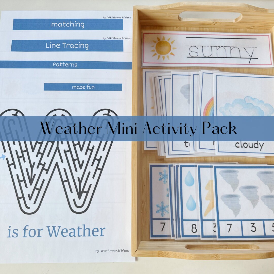 Preschool Mini Weather Activity Pack - Etsy