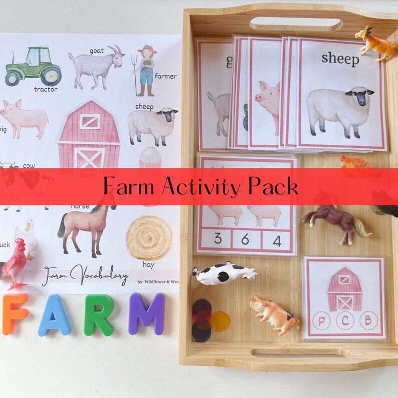 Farm Activity Pack for Preschool - Etsy