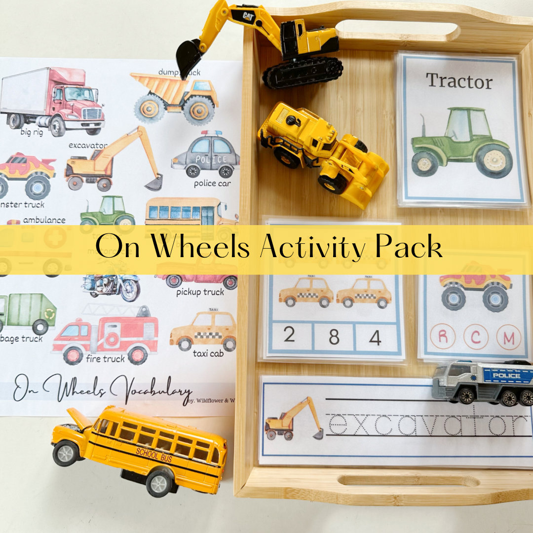 On Wheels Preschool Activity Pack - Etsy