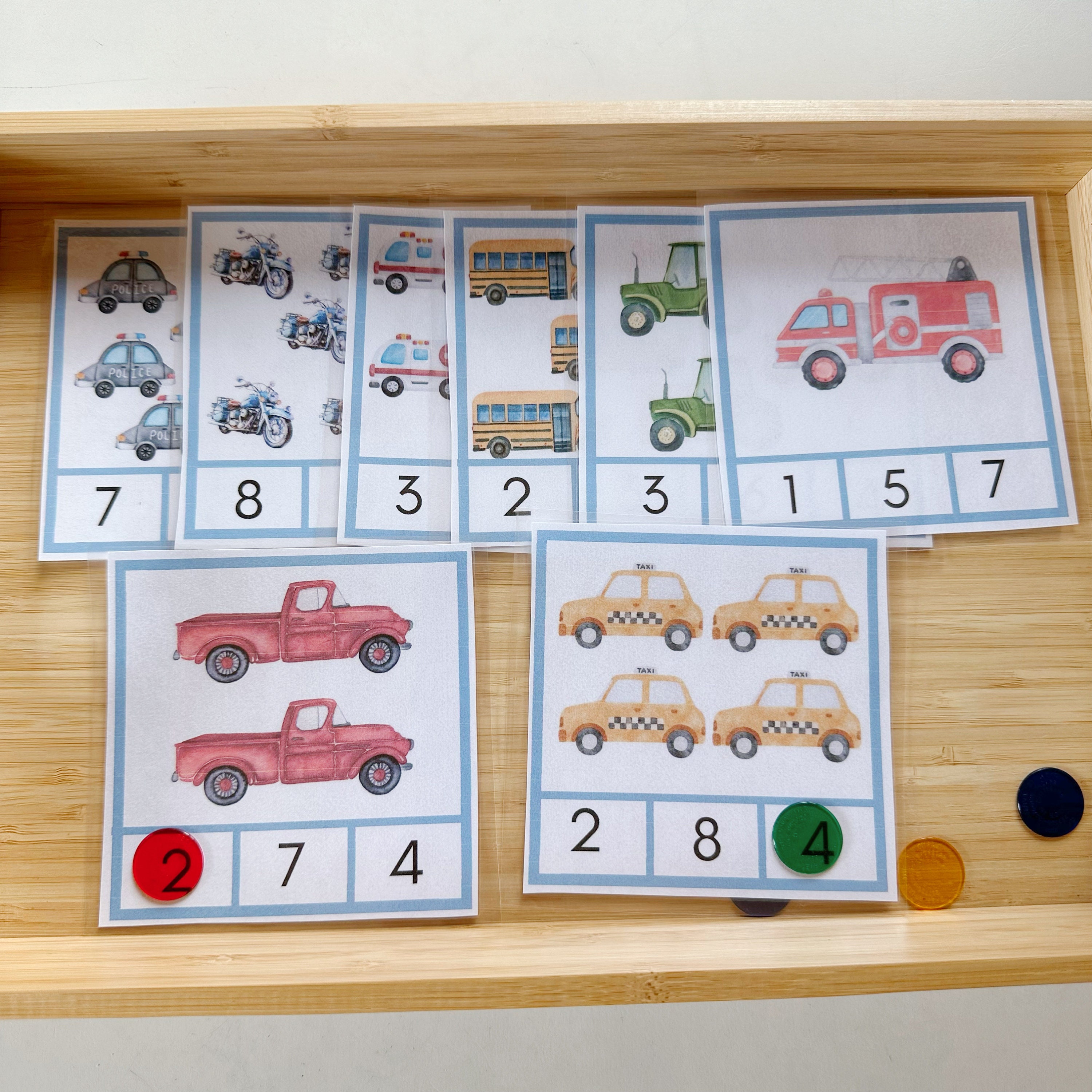 On Wheels Preschool Activity Pack - Etsy