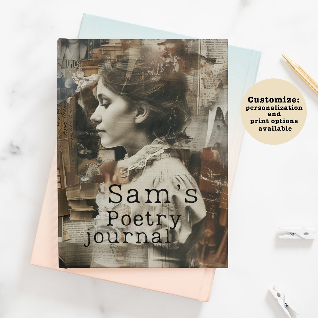 Personalized Poetry Journal Poetic Writers Journal Songwriting Notebook ...