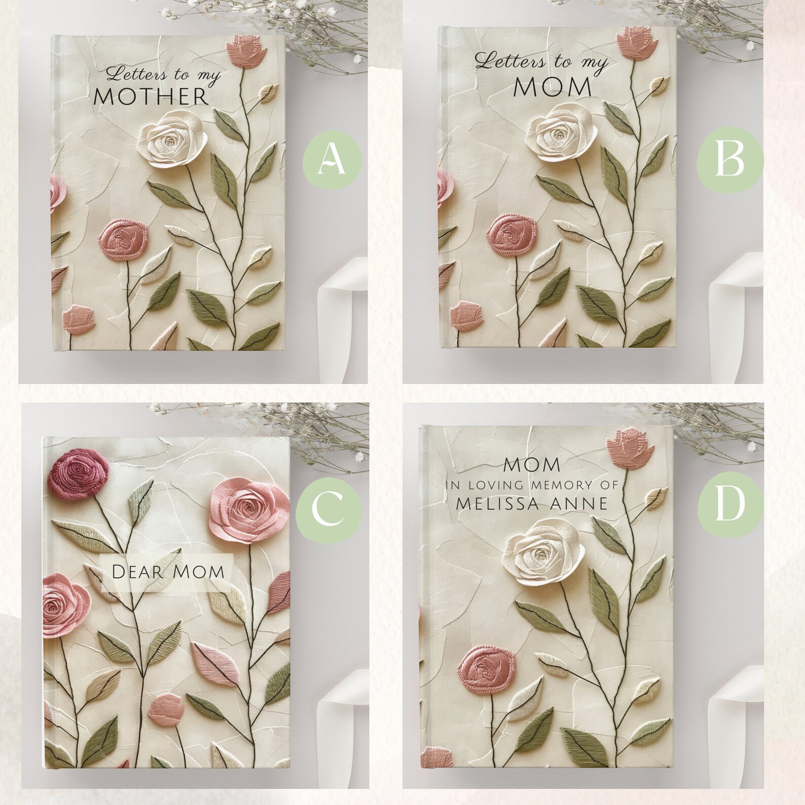 Loss of Mother Memorial Journal Letters to My Mother Sympathy Gift Mom ...