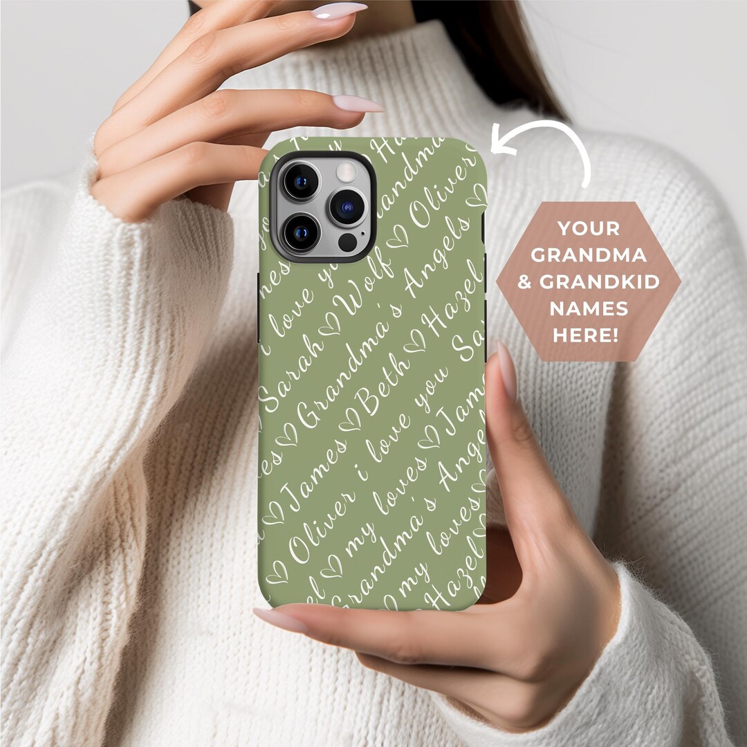 Personalized Grandma's Grandkids Phone Case Gift Custom Nana's Grandkid ...