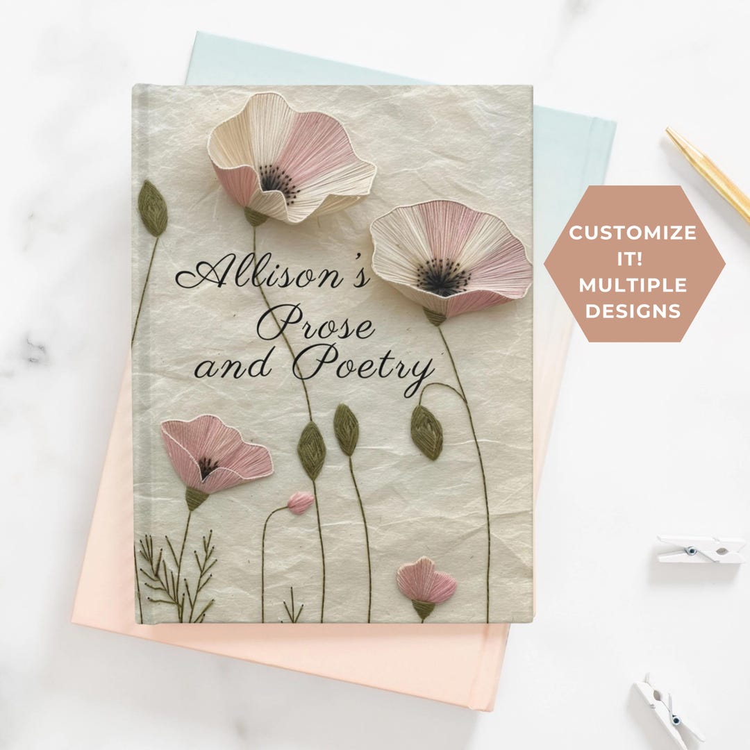 Poetry Journal Personalized Songwriting Notebook Gift Poetic Note Book ...