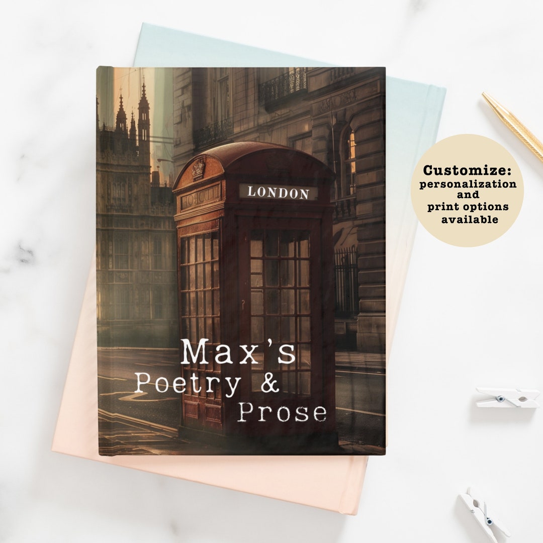 Custom Poetry Notebook Personalized Poetry Journal Songwriting Journal ...