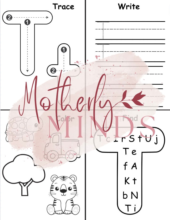 Letter of the Day A-Z, 26 Printable Worksheets, Preschool - Etsy