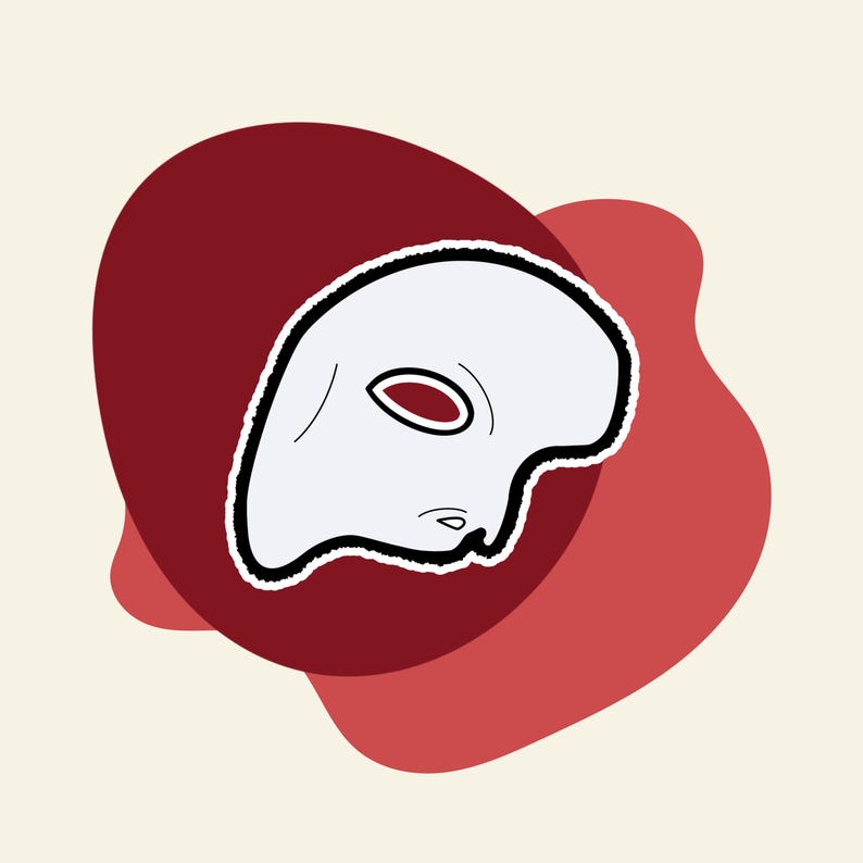 Phantom of the Opera Inspired Sticker Set - Etsy UK
