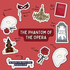 Phantom of the Opera Stickers - Etsy