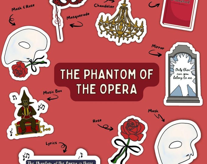 Phantom of the Opera Stickers - Etsy
