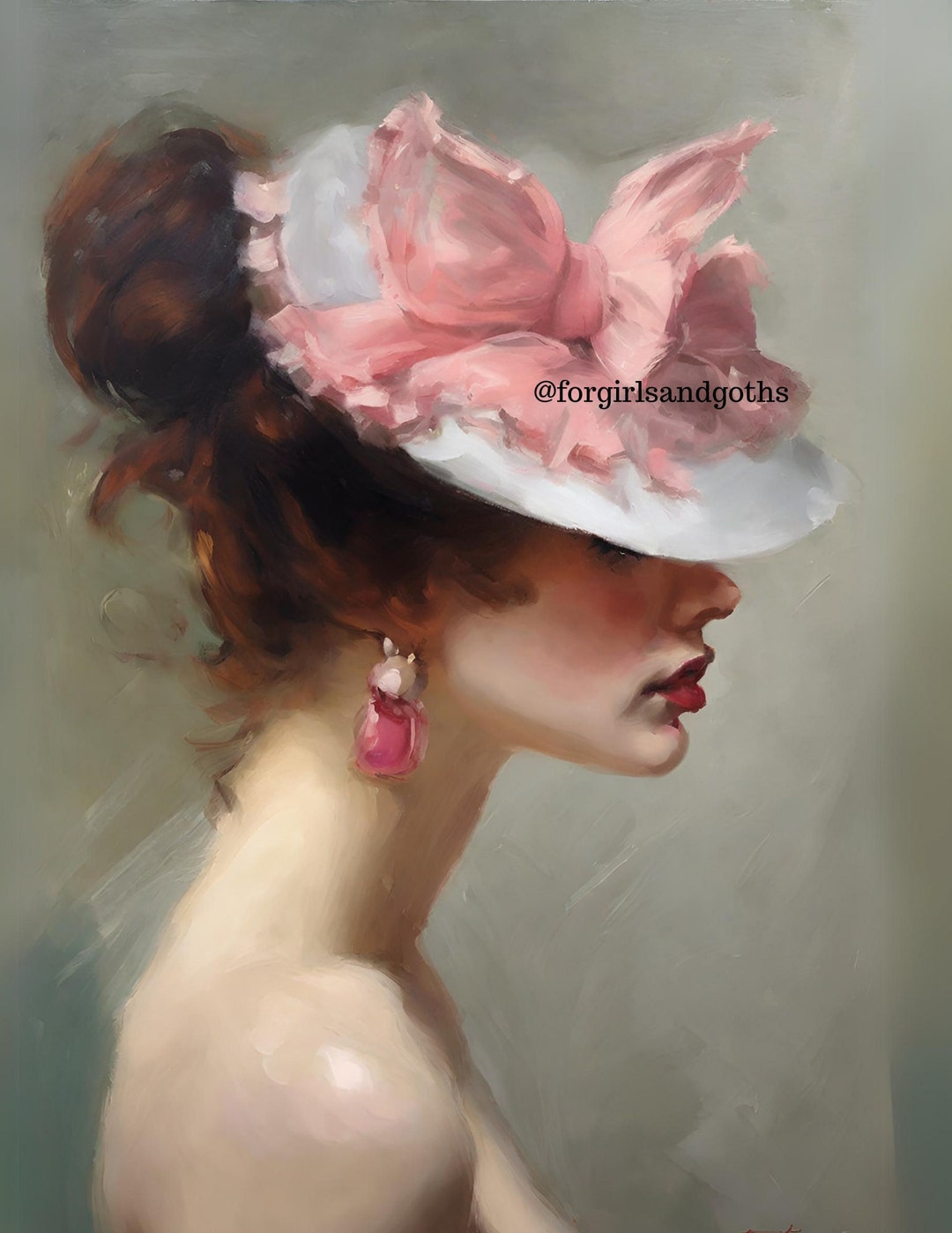 Coquette Aesthetic Portrait - Etsy