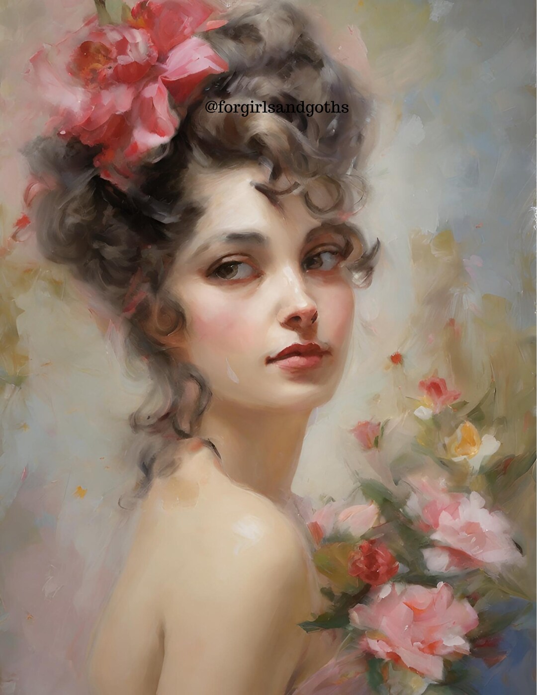 Coquette Aesthetic Portrait - Etsy